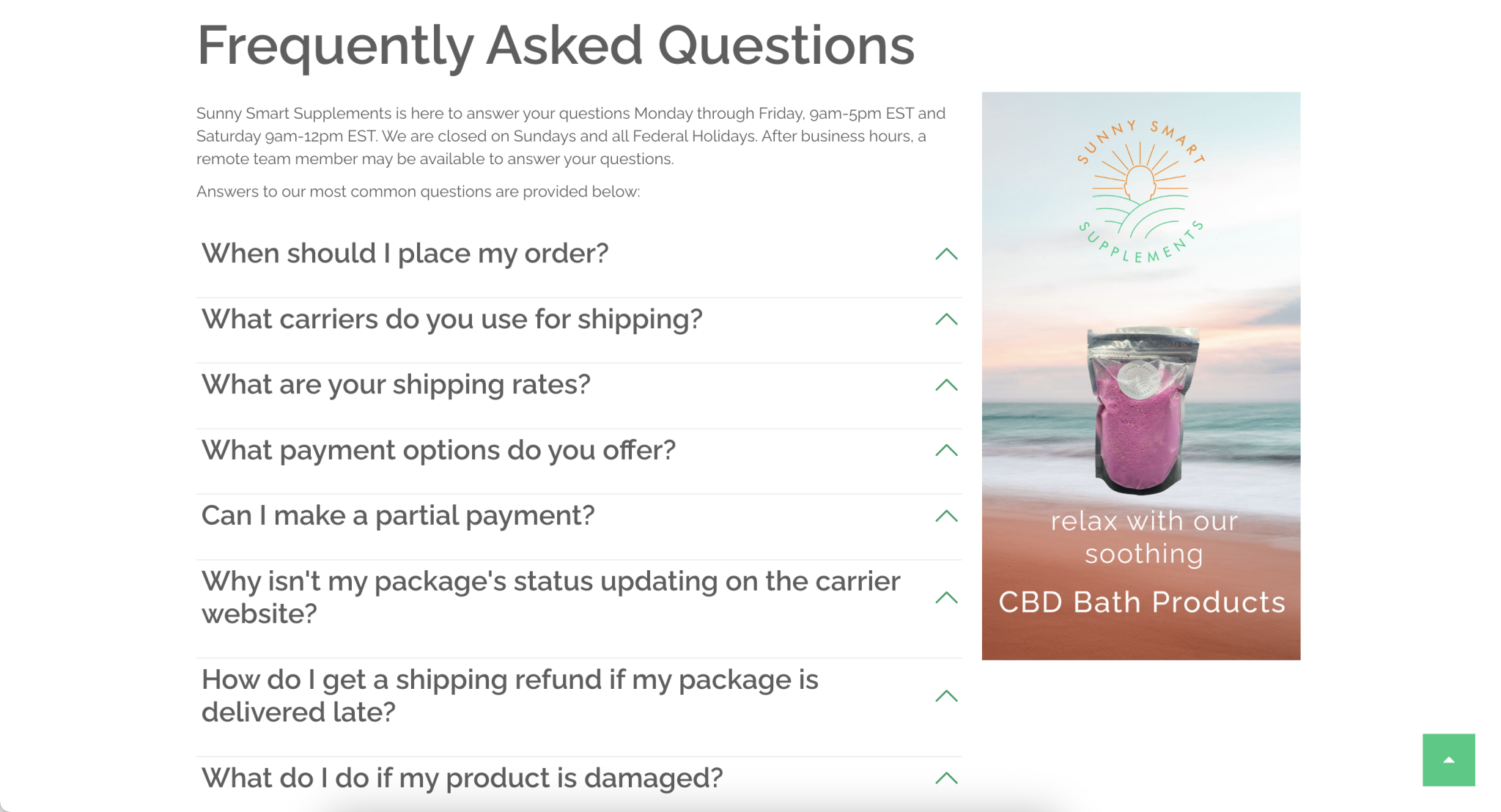 New Website Features - Sunny Smart Supplements